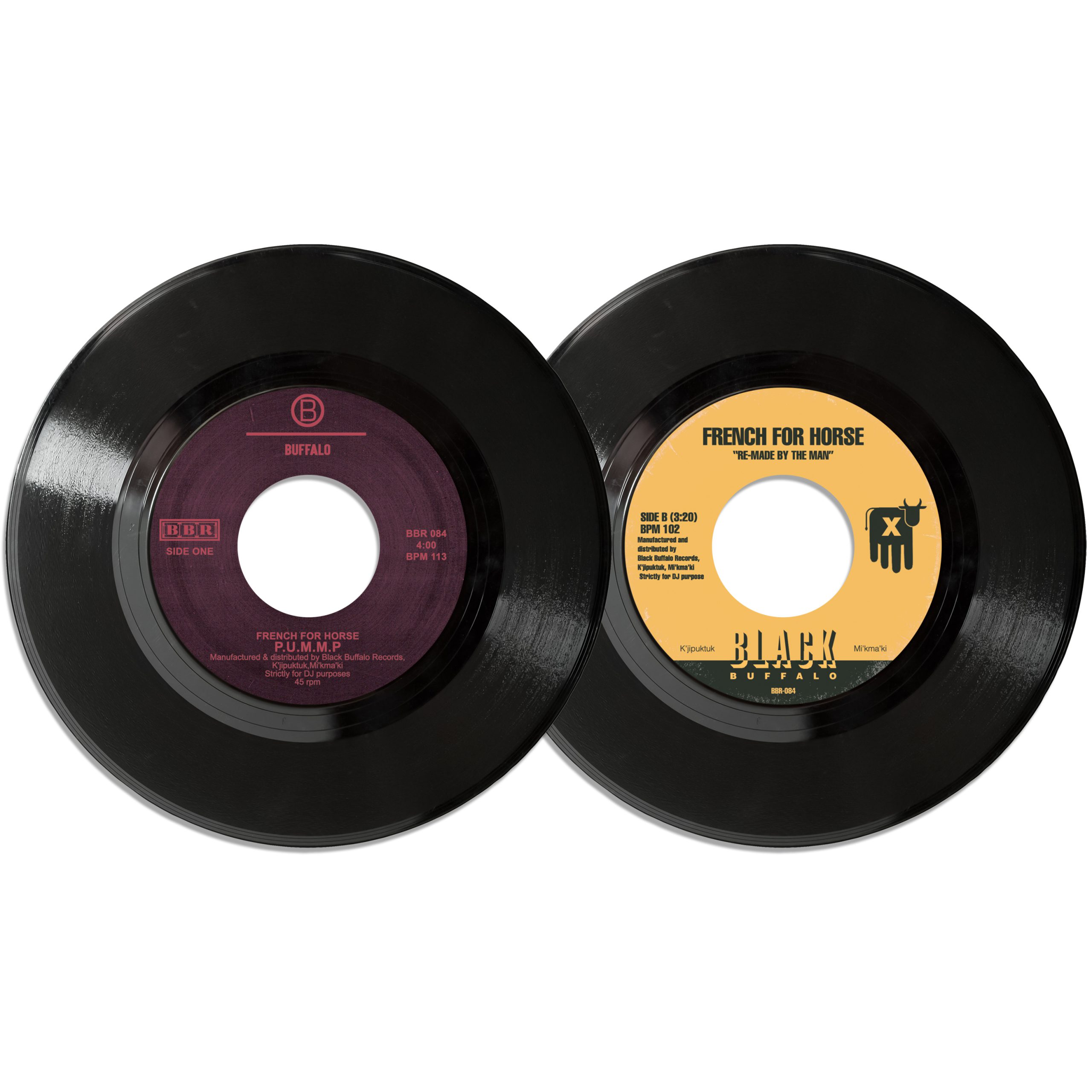 French For Horse - P.U.M.M.P / Re-Made By The Man - Black Buffalo Records